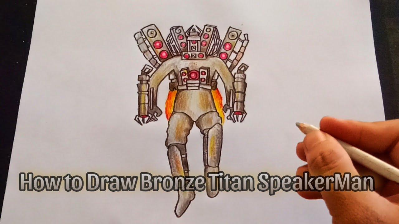 How to Draw Bronze Titan SpeakerMan @DaFuqBoom #skibiditoilet - YouTube
