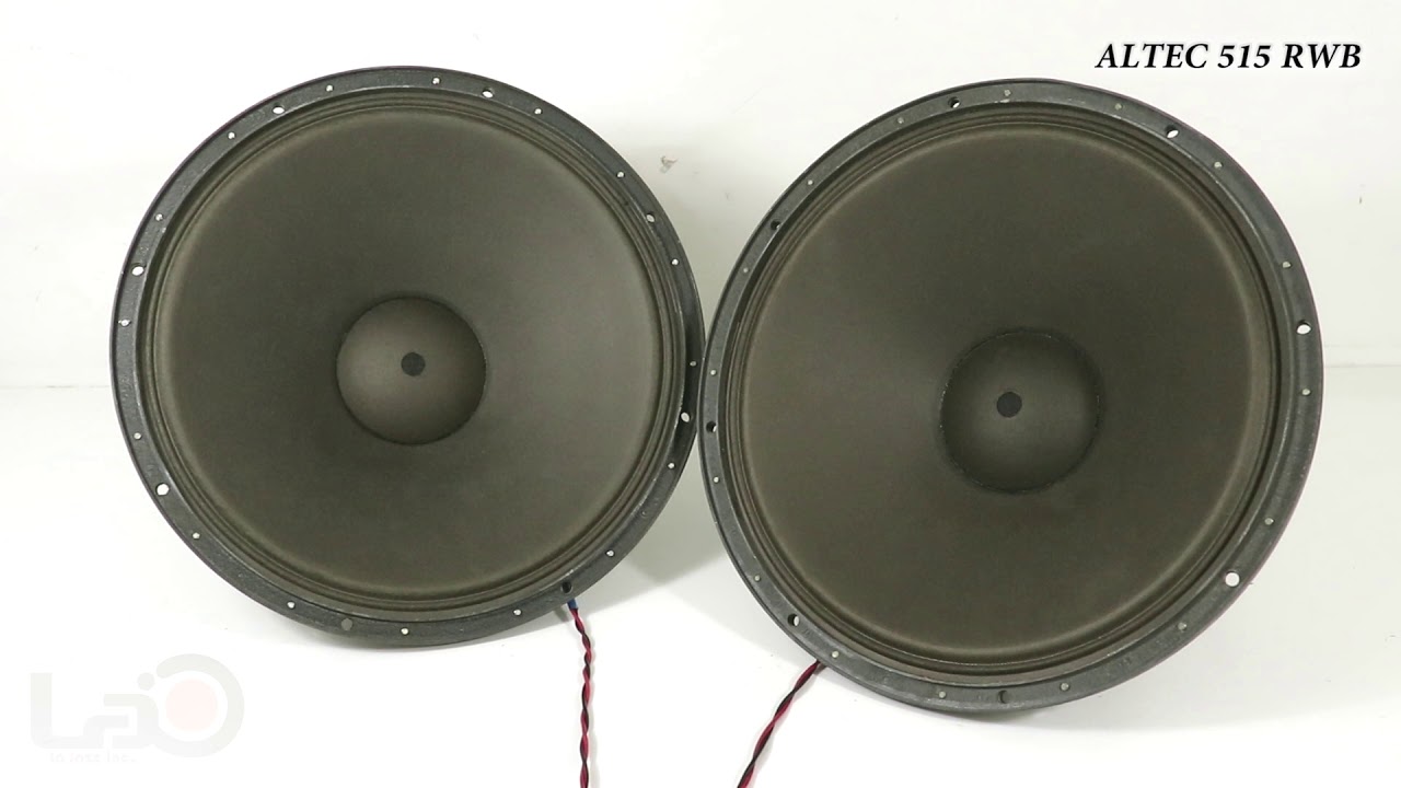 ALTEC 515 RWB Speaker Units - YouTube