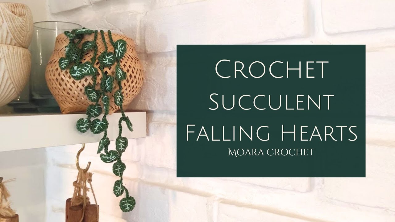 Crochet Succulent Falling Hearts Pattern #Crochet #freecrochet # ...