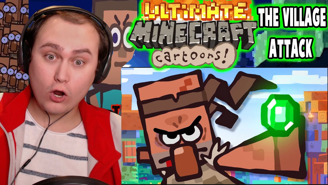 The Village Attack - Ultimate Minecraft Cartoons | Reaction - YouTube