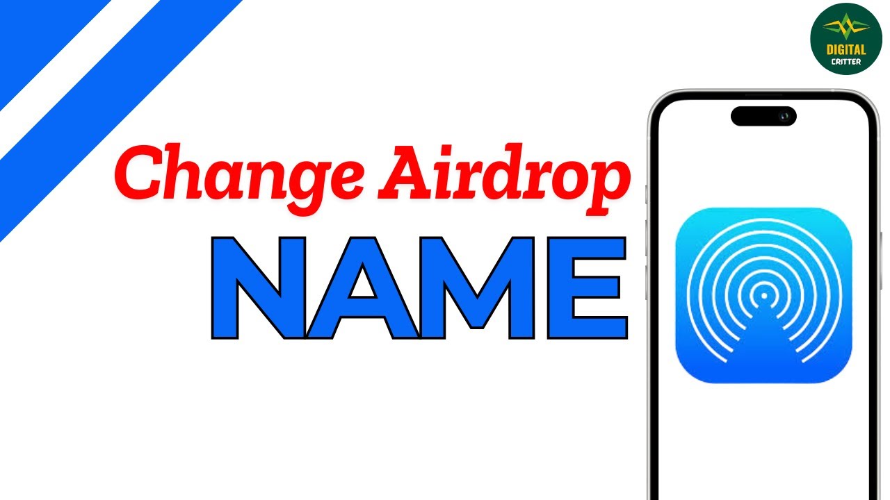 How to Change Airdrop Name on iPhone ? - YouTube