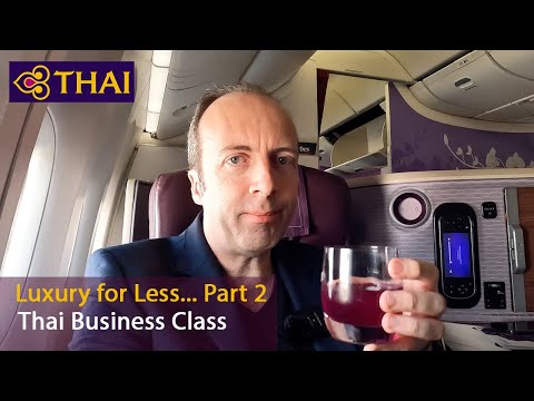 Thai Airways Business Class - London to Bangkok. Full Luxury Experience Review!