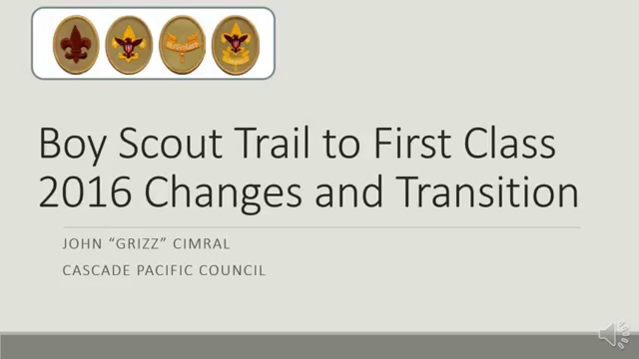 BSA Trail to First Class 2016 Changes Video v2 - YouTube