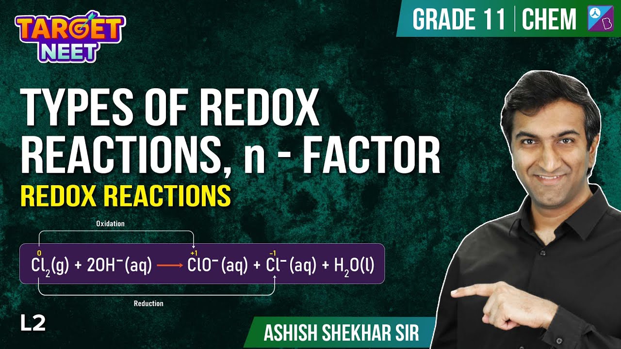 Types of Redox Reactions, n - Factor | L2 | Redox Reactions | Chem ...