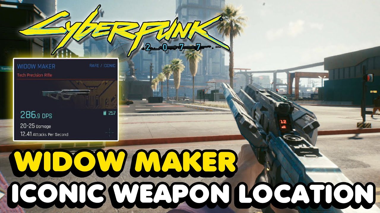 How To Get The Widow Maker In Cyberpunk 2077 (Iconic Weapon Location ...