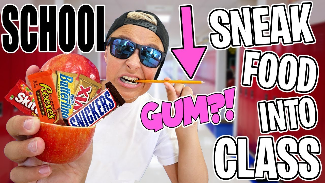 WEIRD WAYS TO SNEAK FOOD INTO CLASS! Back to School Pranks - YouTube