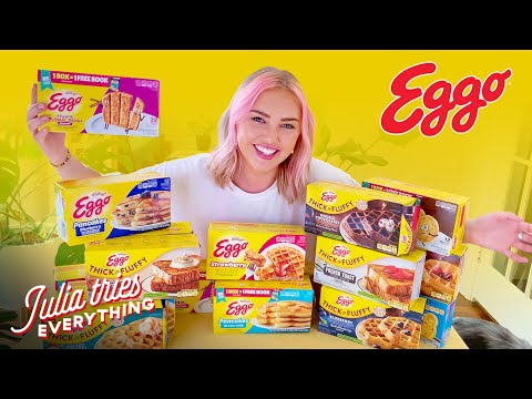 Trying ALL Of The Eggo Waffle and Pancake Flavors