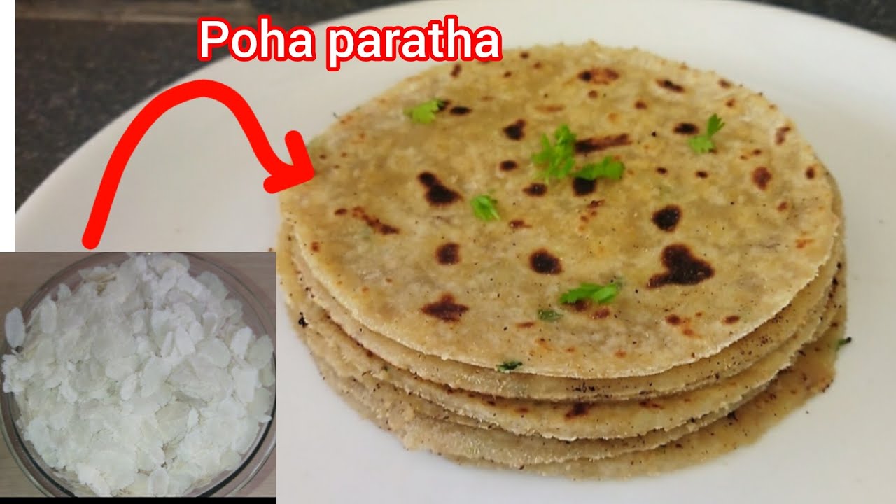 poha paratha/breakfast recipe/dinner recipe/poha aloo paratha - YouTube