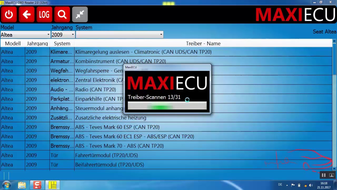 MaxiEcu Diagnose Software - YouTube