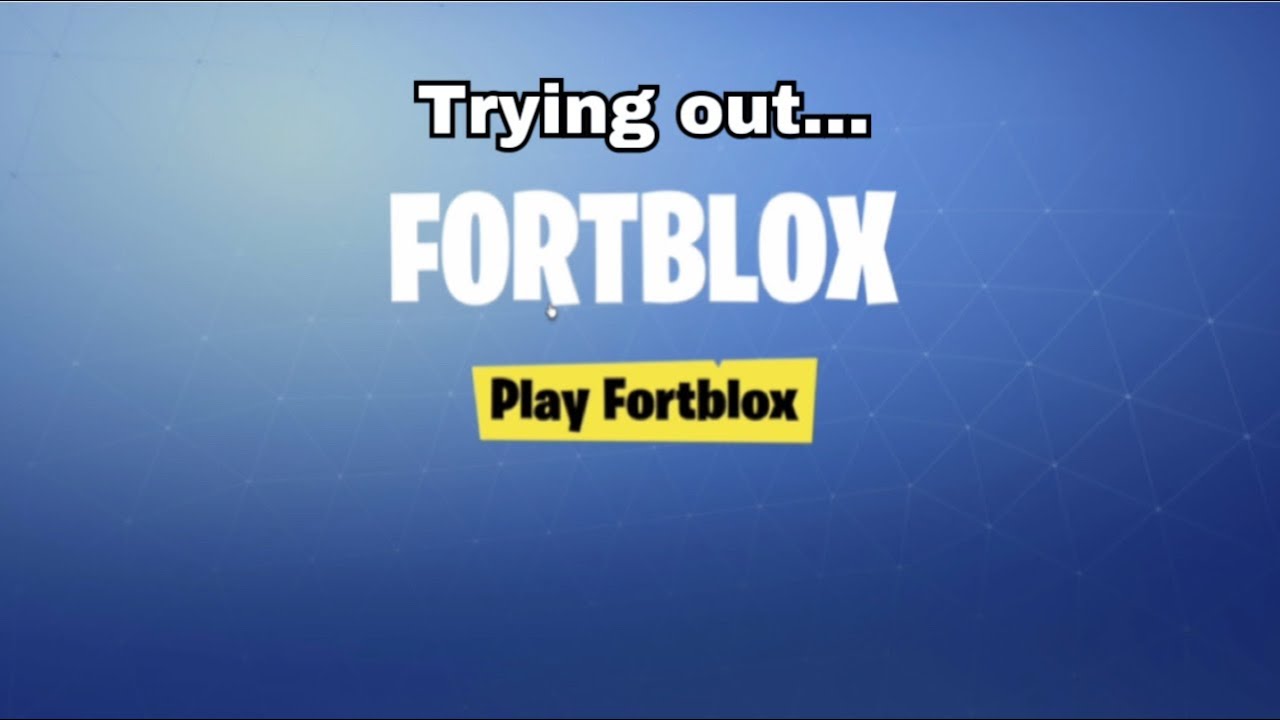 Fortblox? - YouTube