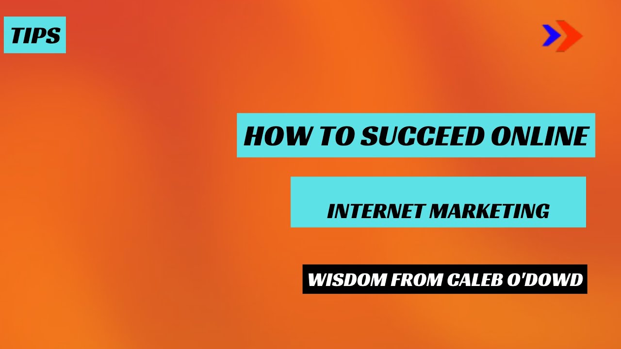 How To Succeed Online by Caleb O''Dowd (edit) - YouTube