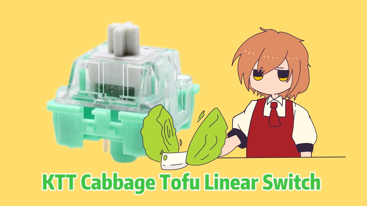 KTT Cabbage Tofu Linear Switch Sounds Test 🥬 - YouTube