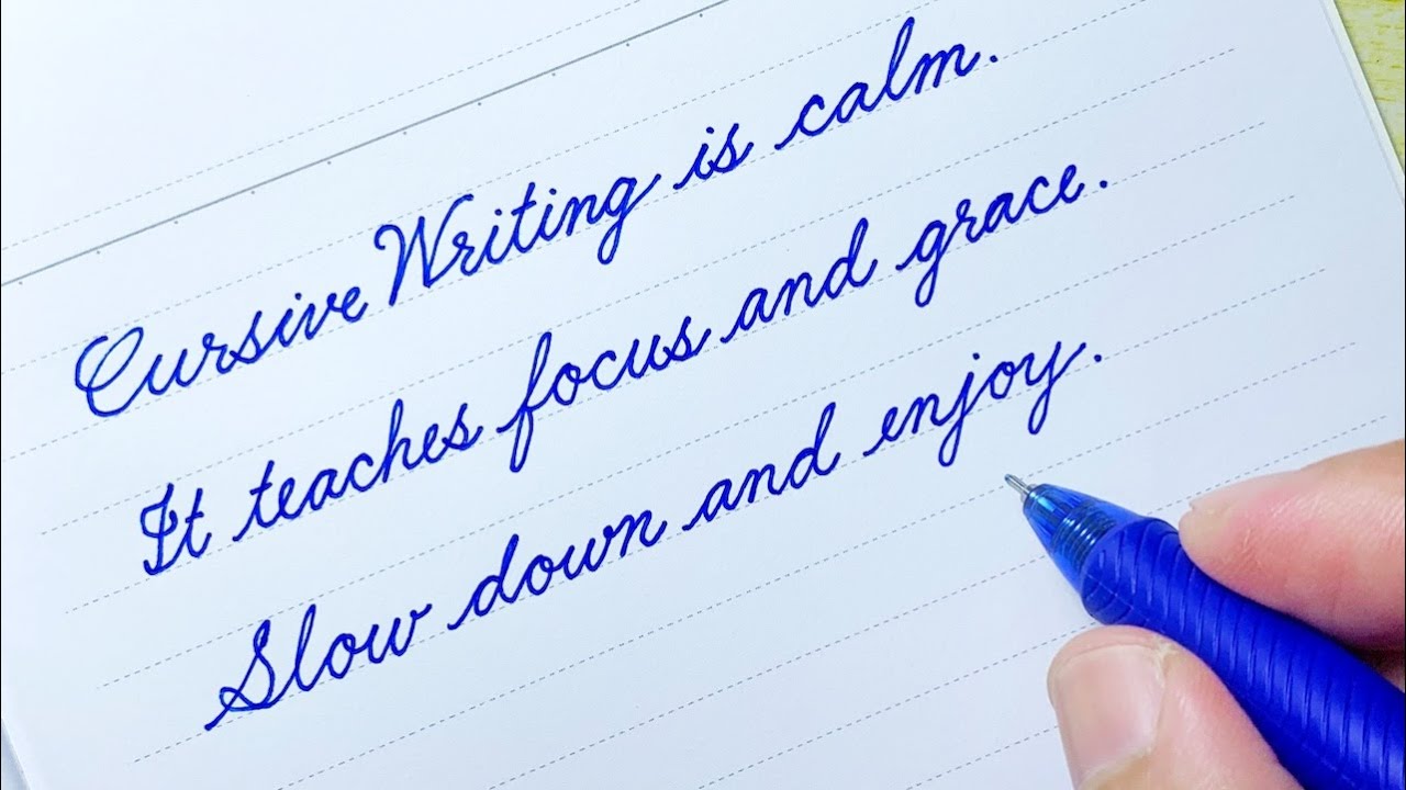 Cursive Writing Quote 07 | How to write in cursive | Cursive ...