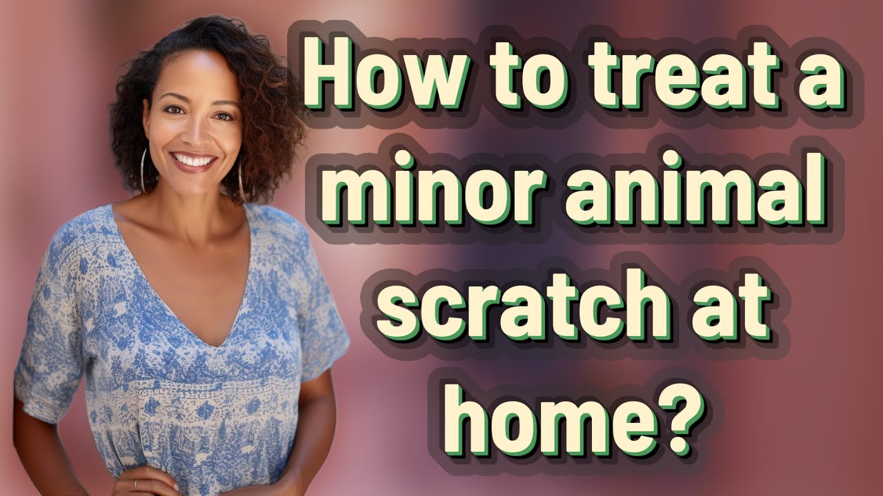 How to treat a minor animal scratch at home? - YouTube