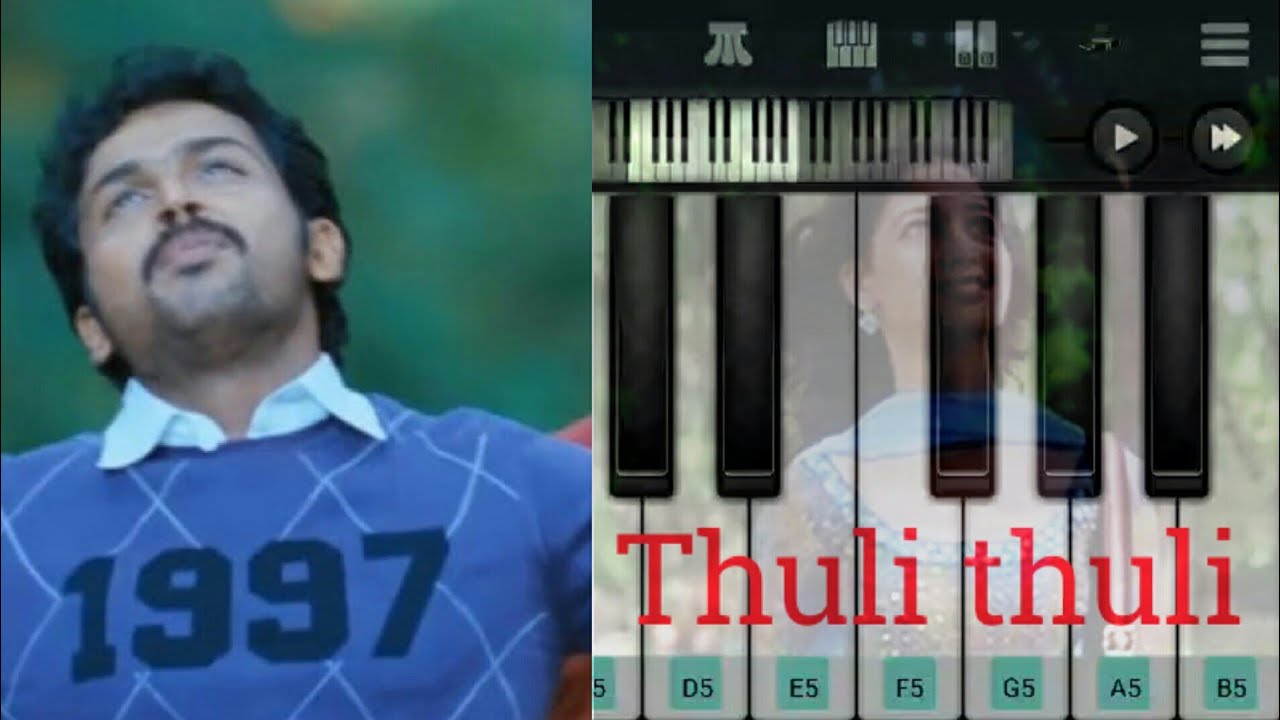 Thuli thuli song keyboard tutorial by Music Love|Karthick, Yuvan ...