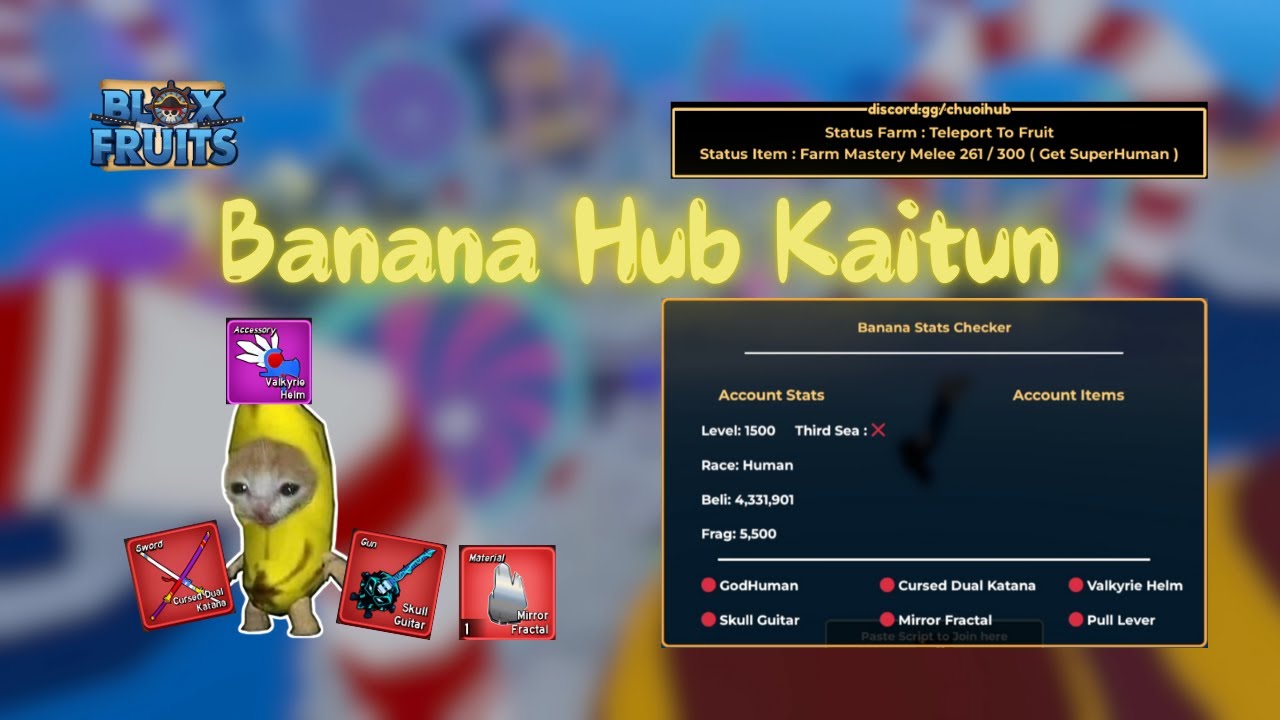 Blox Fruit - Showcase Kaitun Level 1 - Max Part 2 God Human CDK Pull ...