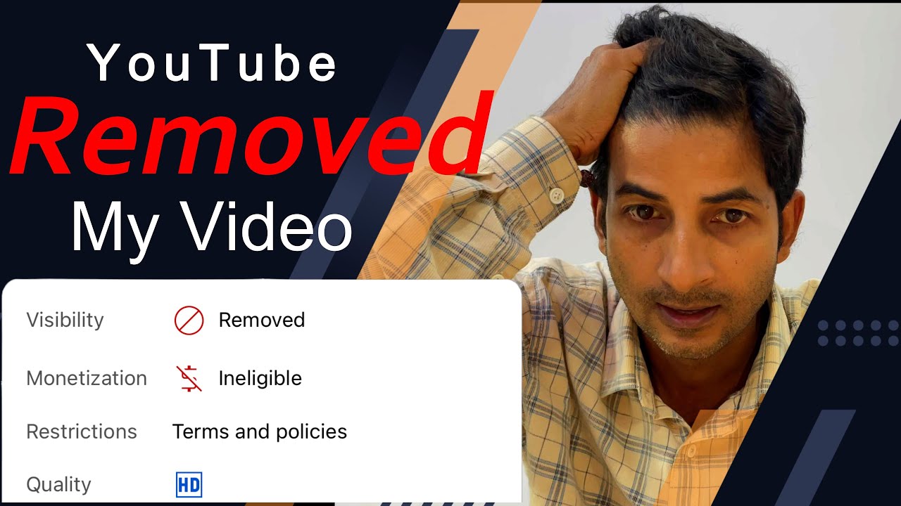Why Youtube deleted my video | Community Guidelines Removal | Tips To ...
