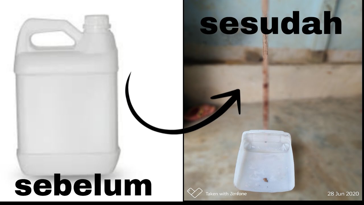 Cara membuat sekop dari jerigen bekas - YouTube