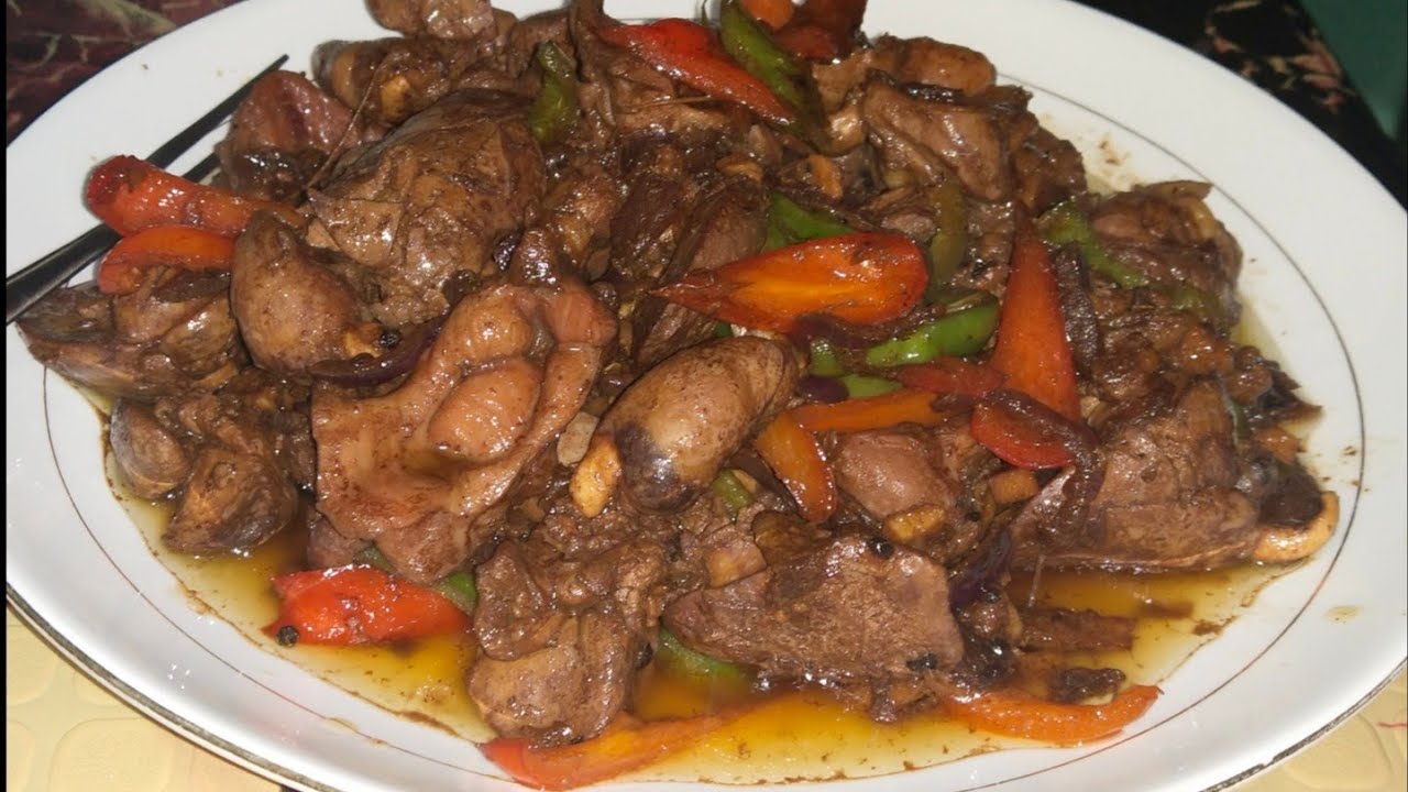 HOW TO COOK CHICKEN LIVER AND GIZZARD ADOBO || Ate Rose food channel ...