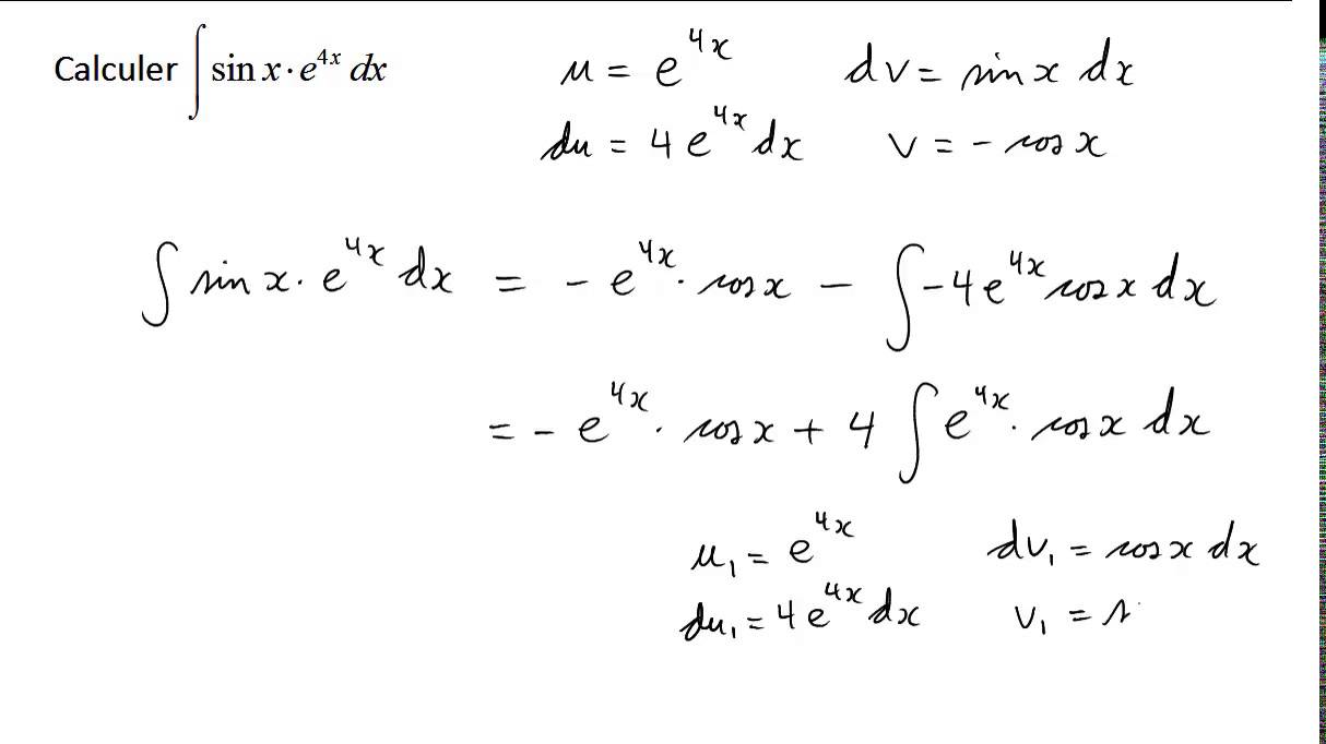 Intégration par parties 4 - YouTube