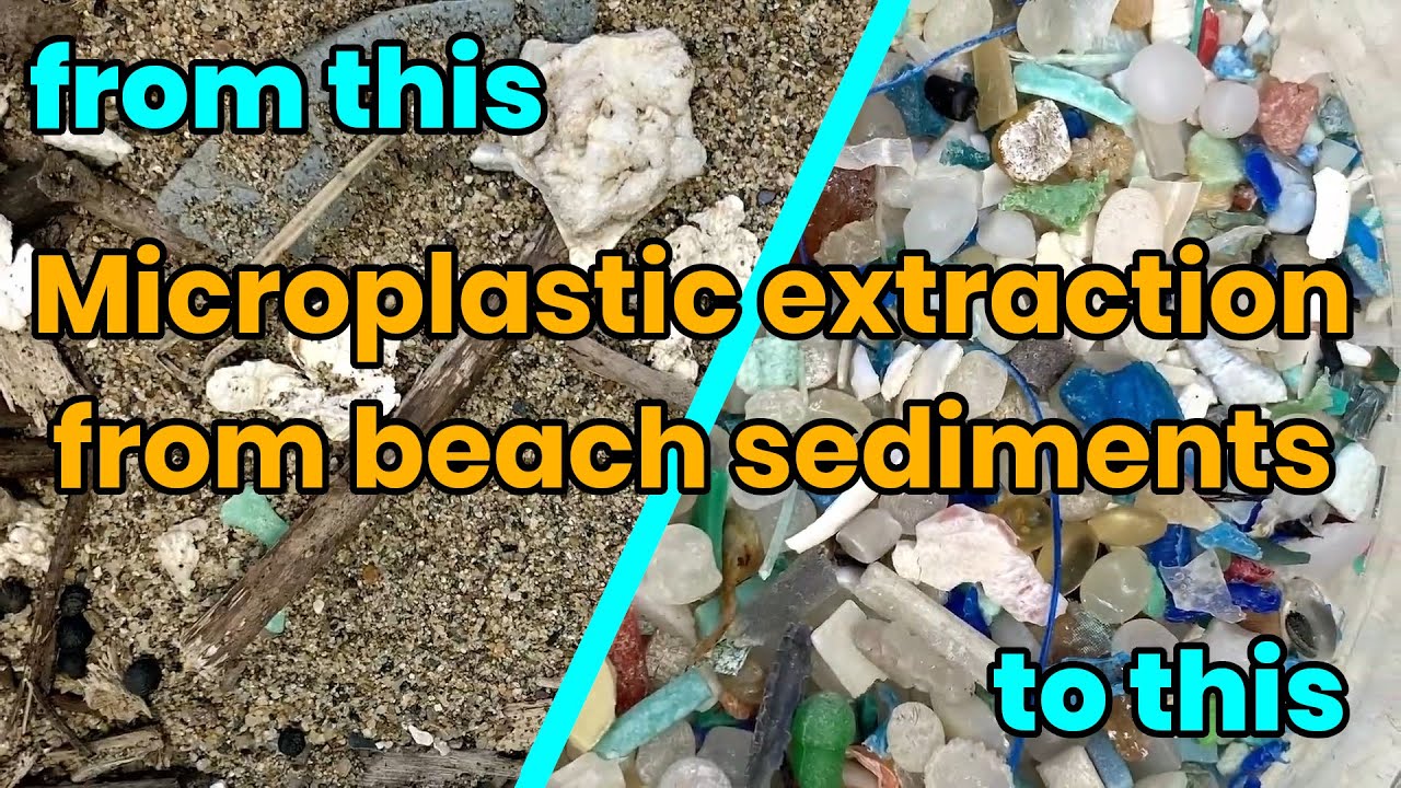 Microplastic extraction from beach sediments - YouTube