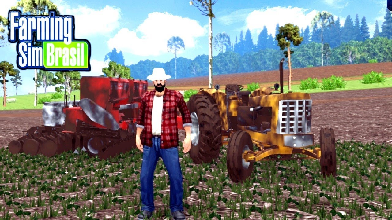 Farming sim Brasil primeira plantação de soja Gameplay - YouTube