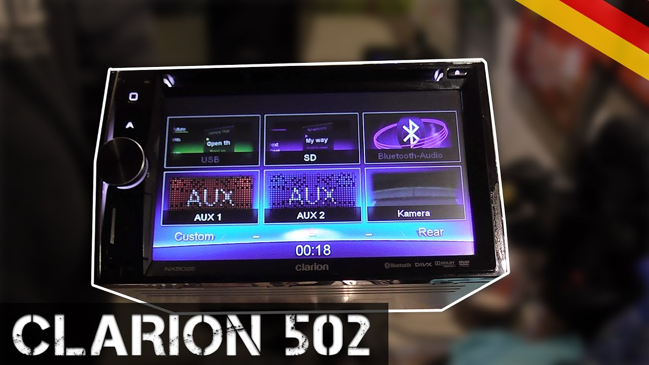 💽CLARION NX-502🎧Крутая магнитола со свалки в Германии! - YouTube