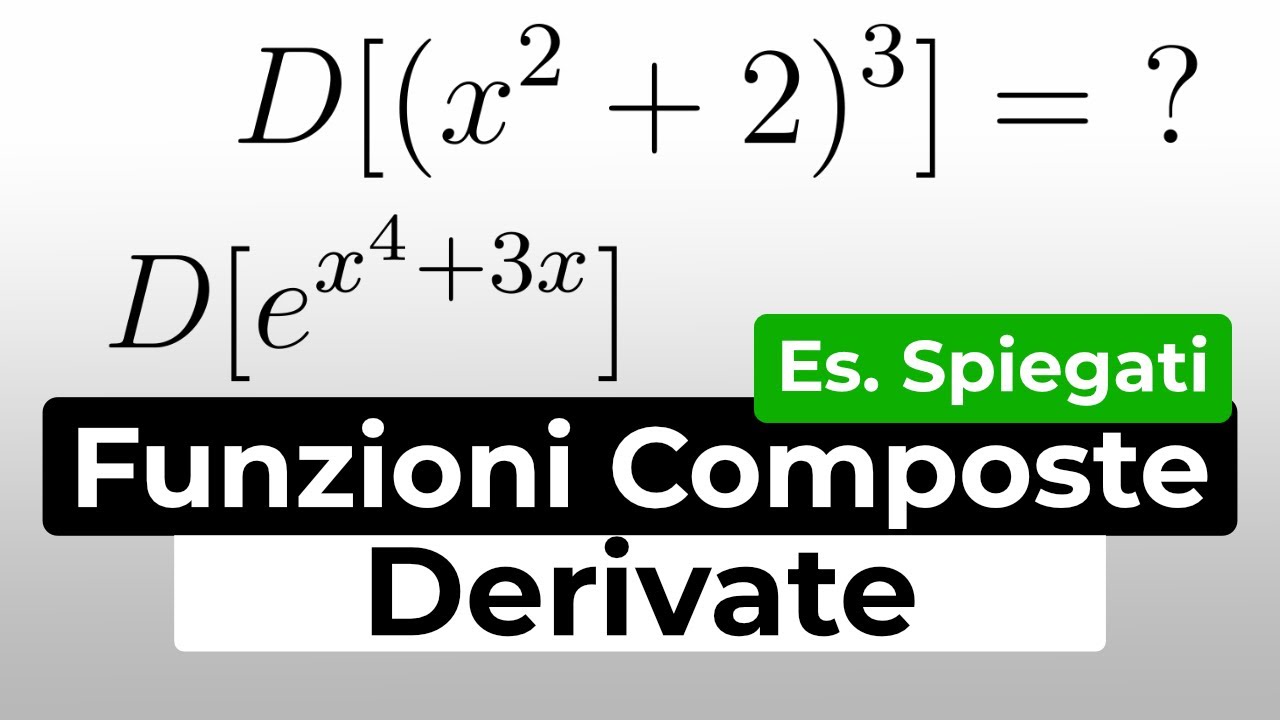 Esercizi Svolti: Derivate di Funzioni Composte Passo per Passo - YouTube