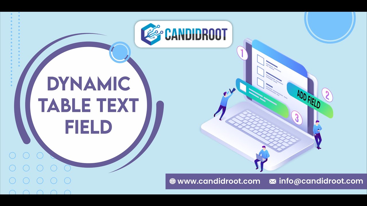 Dynamic Table Text Field | CandidRoot Solutions - YouTube