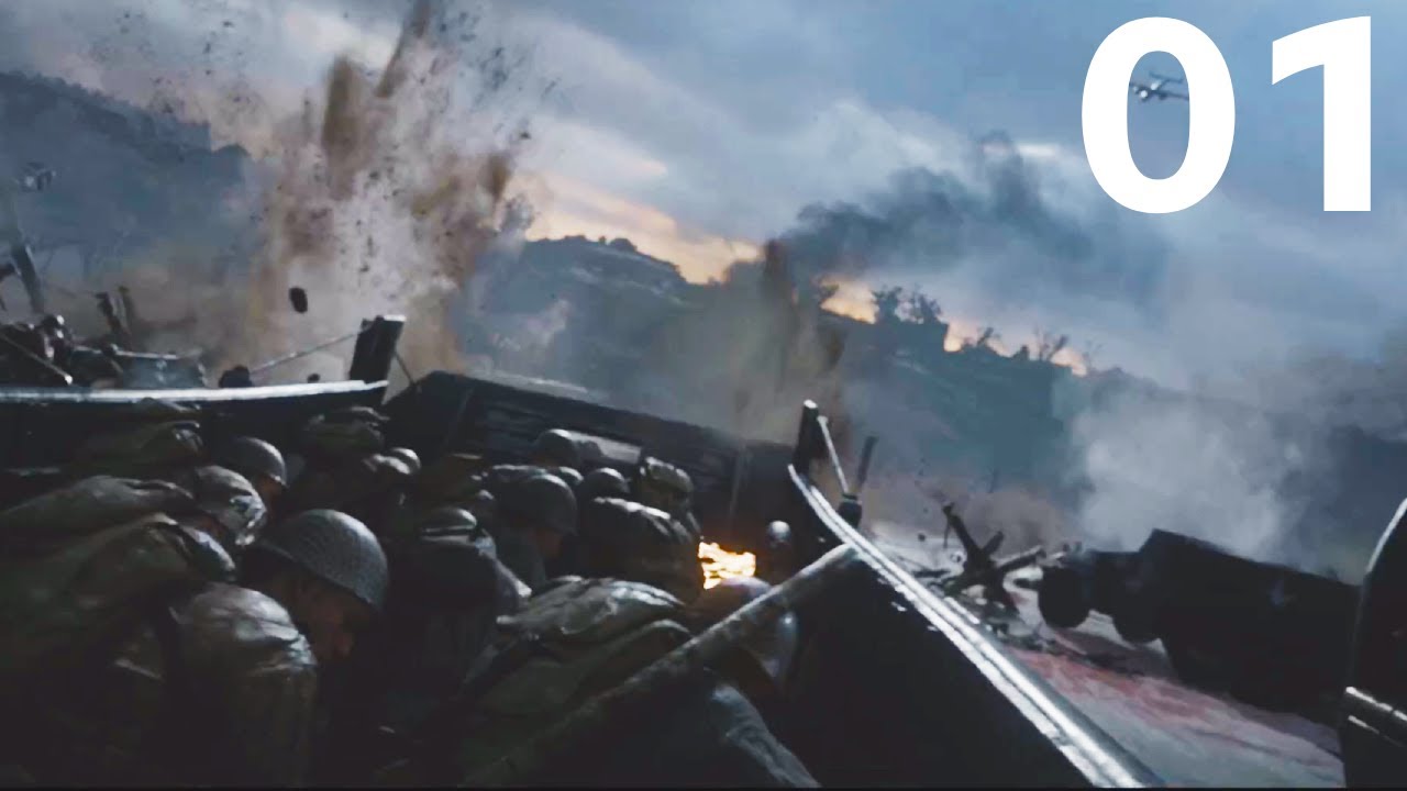 D-DAY Storming The Beach At Normandy - Gameplay Part 1 - Call Of Duty ...