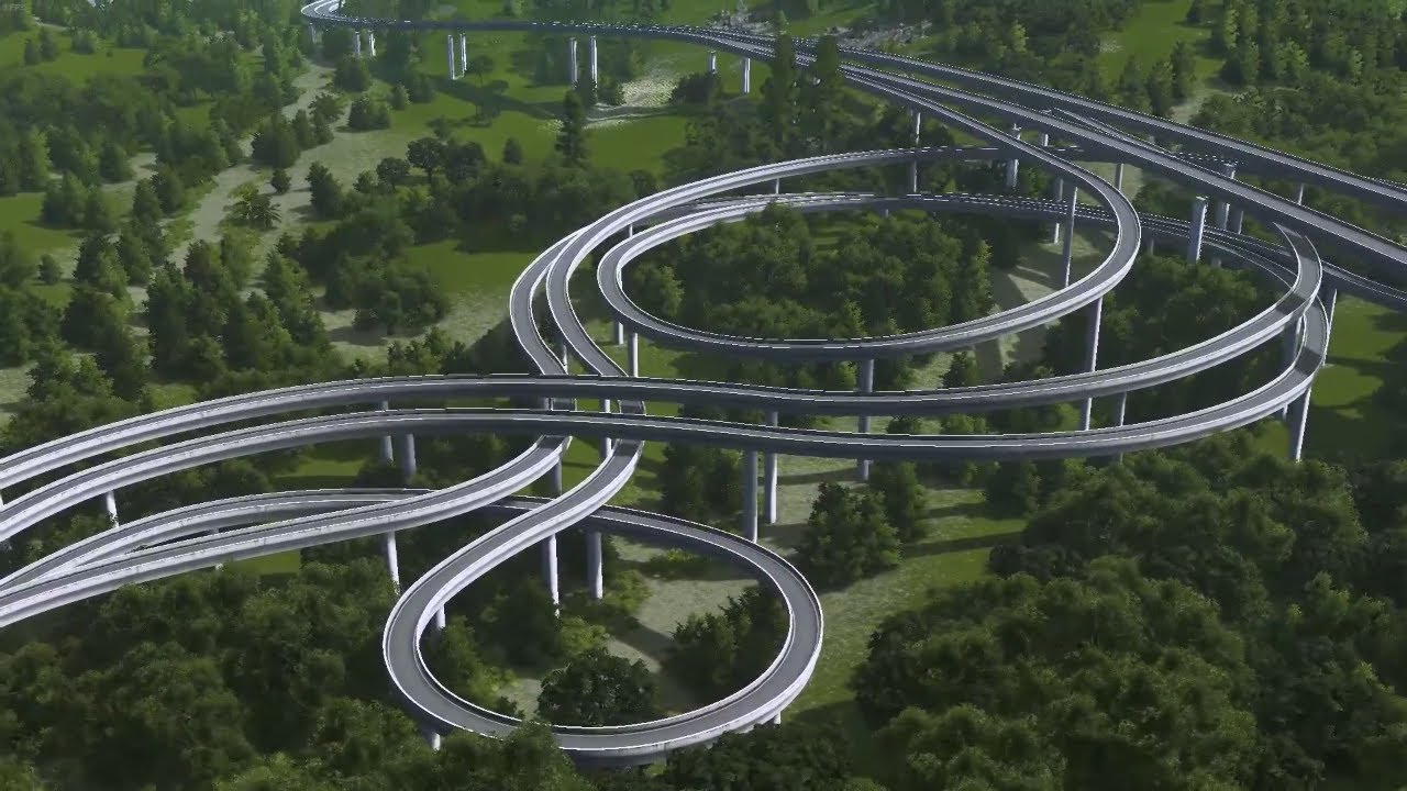 Abstract Infrastructure - Elevated Multi-level Junction | Cities ...