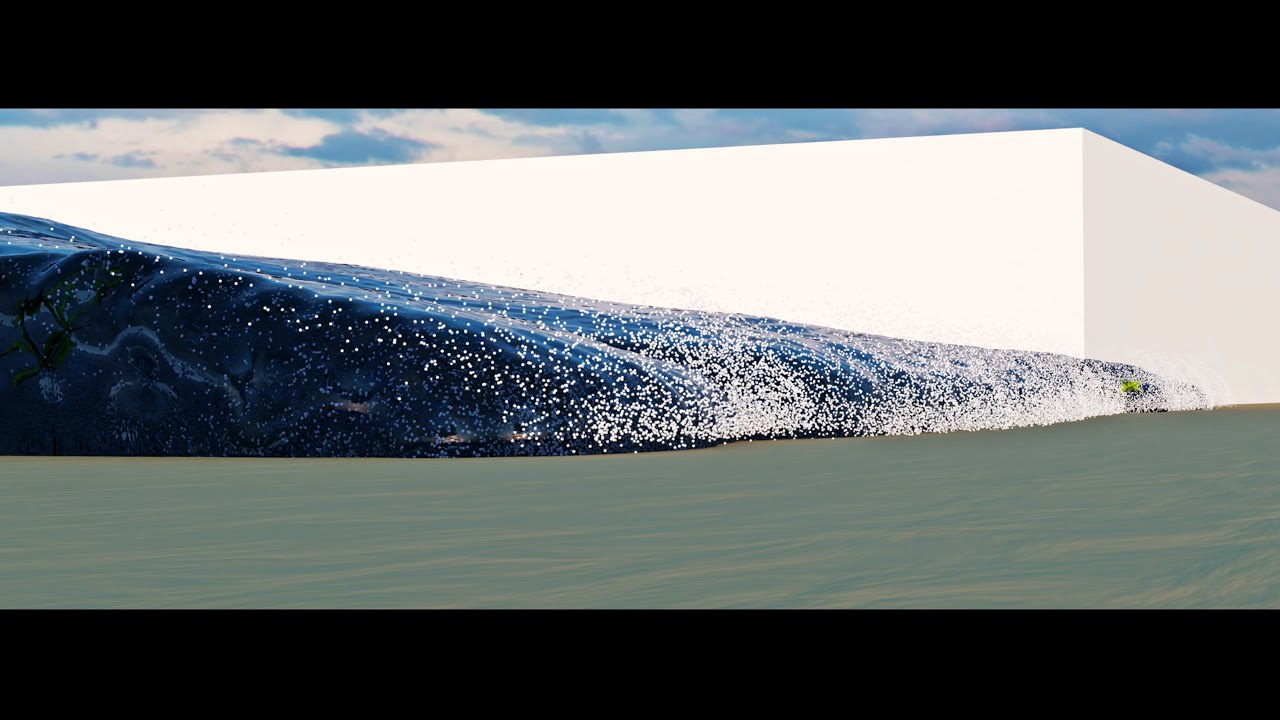 Real Tsunami 3 FLIP Fluids Fluidsim Blender Cycles #b3d - YouTube