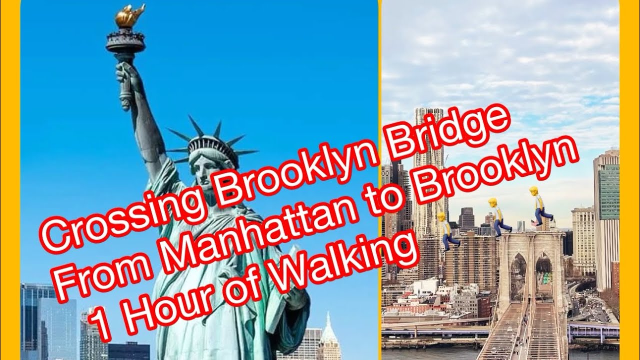 4k let’s cross Brooklyn Bridge 🚶🚶from #manhattan to Brooklyn - YouTube