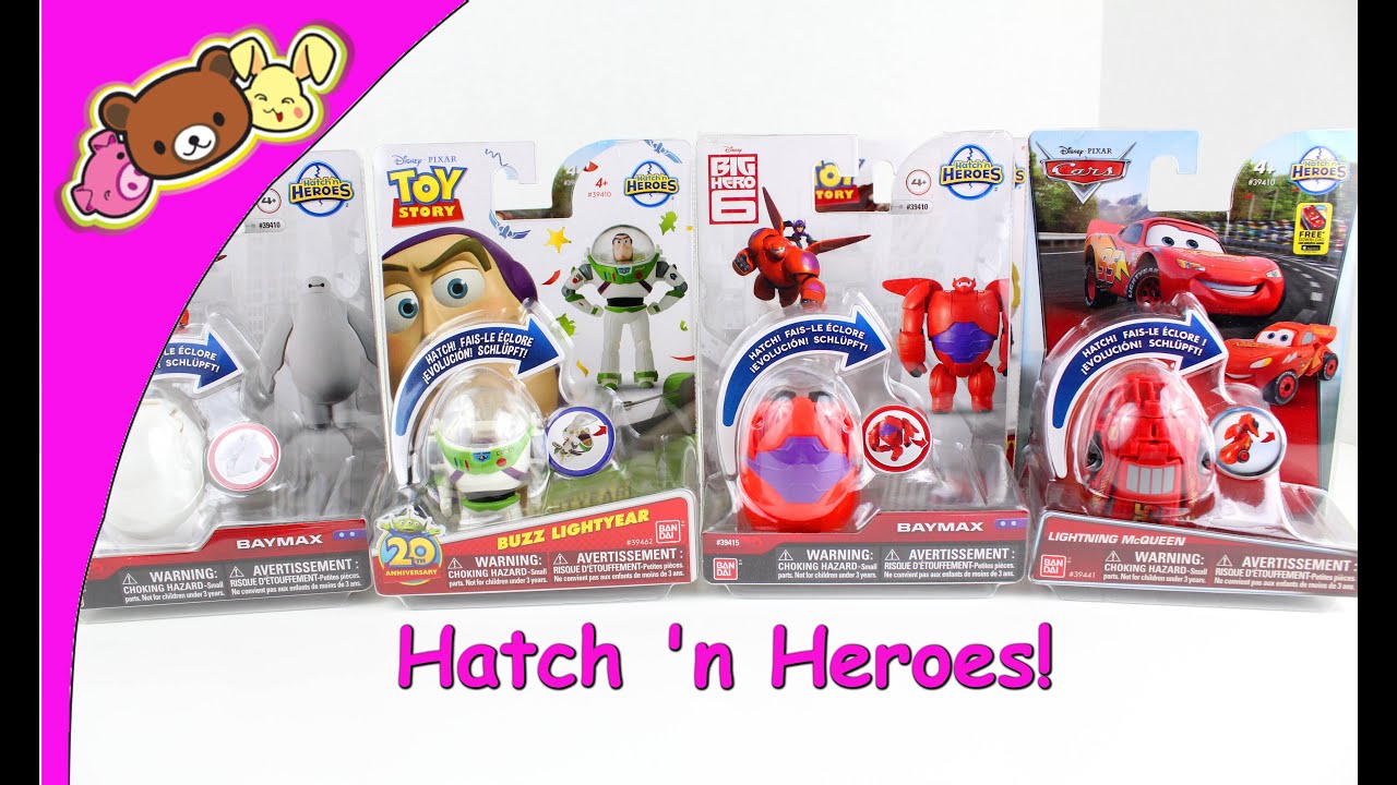 Hatch 'n Heroes - Disney Toy Story, Big Hero 6, and Cars! - YouTube