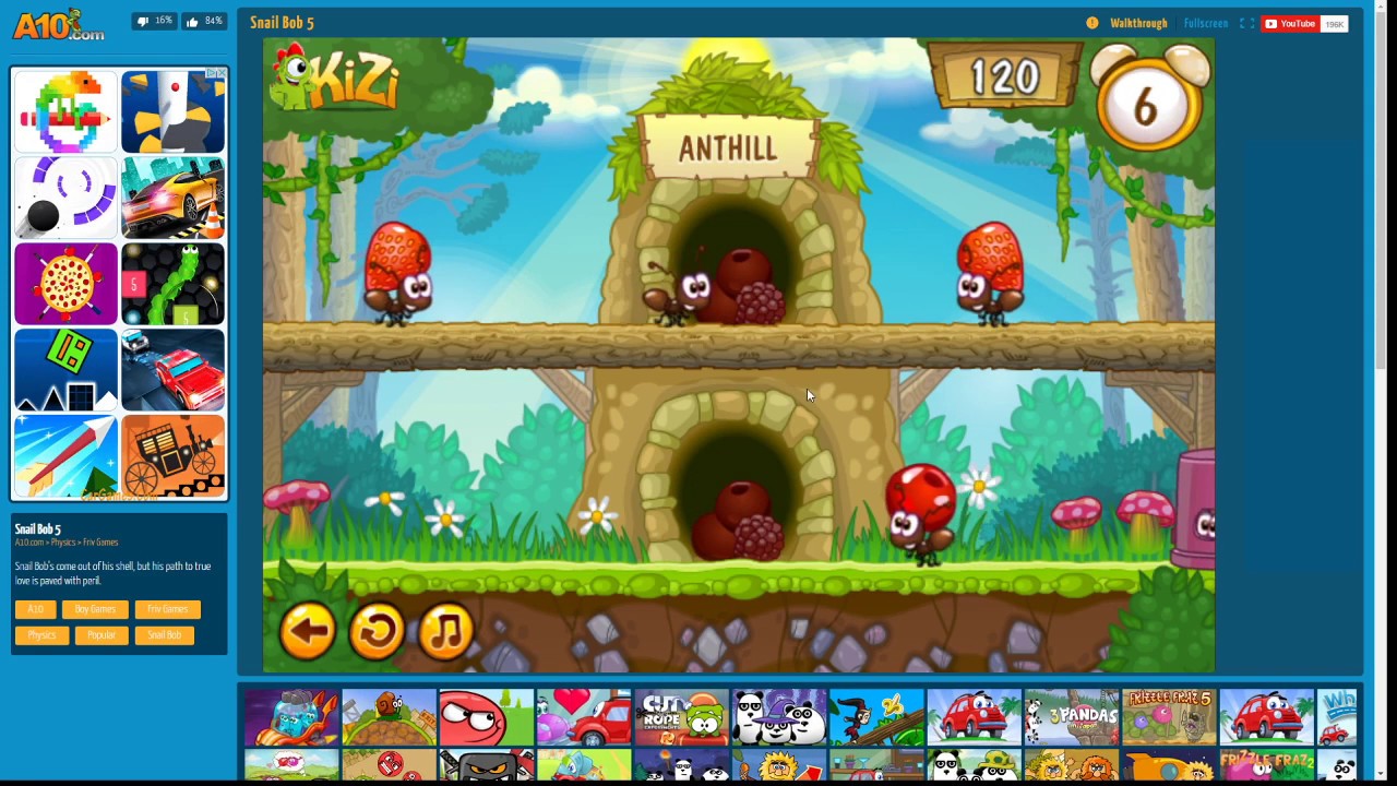 Snail bob 5 (The ant also finds love with a rock-star?) - YouTube