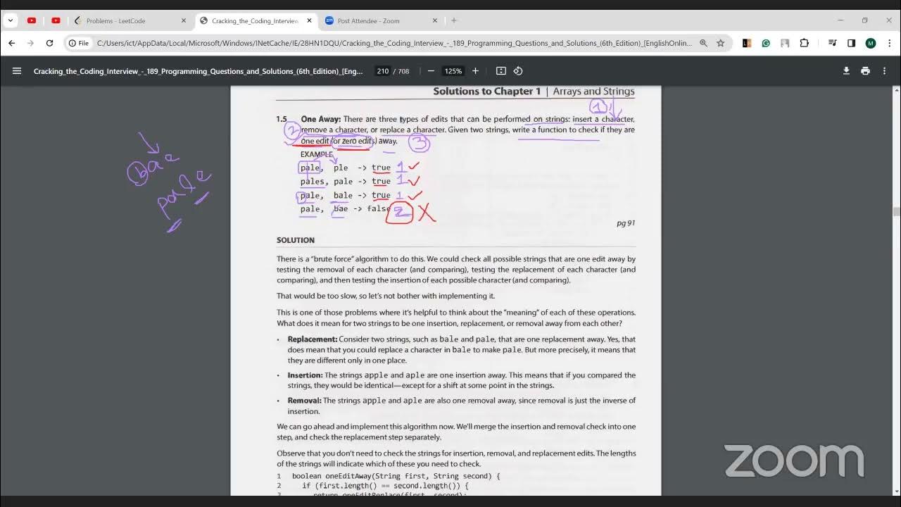 9PM Cracking Coding Interview || Week 1 || Day 5 - YouTube