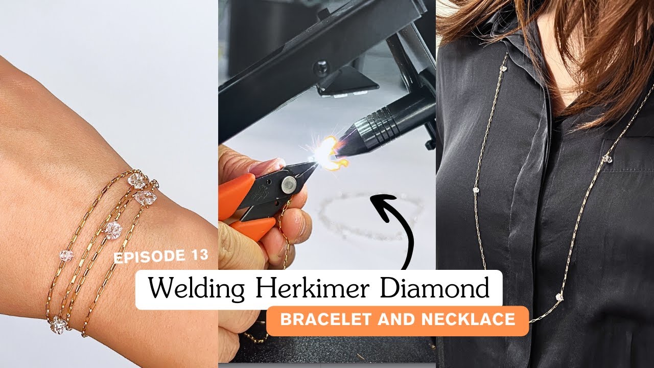 How to Weld A Herkimer Diamond Necklace | Unleash Your Creativity with ...