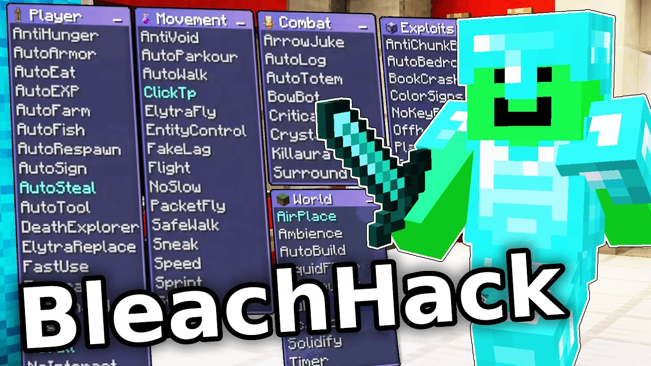Bleach Hack Client - Best Free Hack Client for Minecraft Java 1.20.6 ...