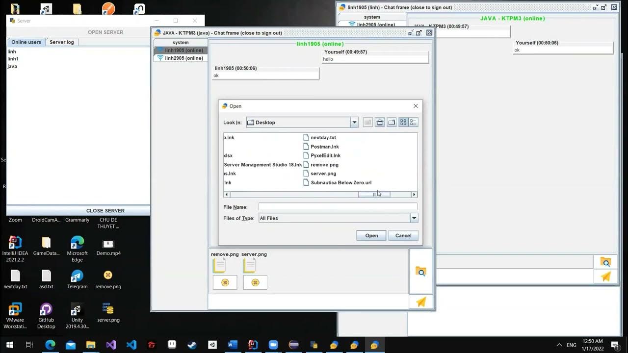 Đồ án chat Java (TCP socket) - HCMUS - YouTube