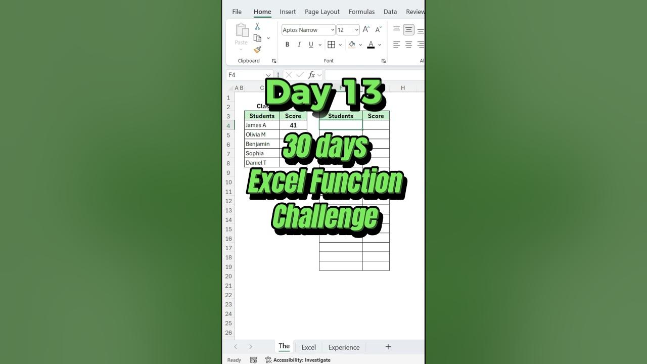 Day 13 of 30 days excel function challenge - VSTACK🔥 #excelisfun - YouTube