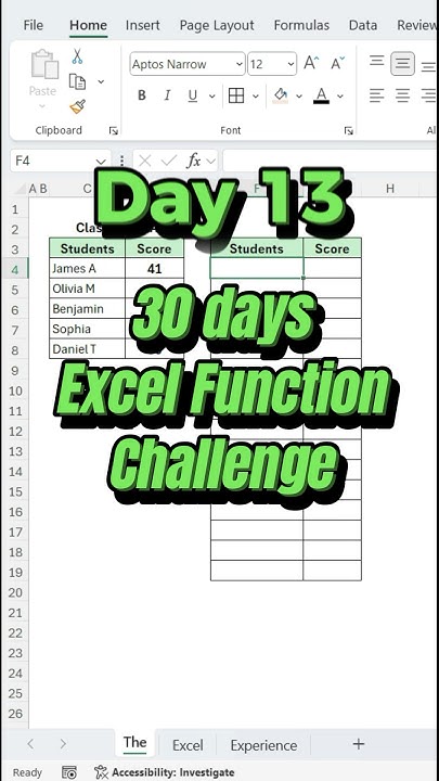 Day 13 of 30 days excel function challenge - VSTACK🔥 #excelisfun - YouTube