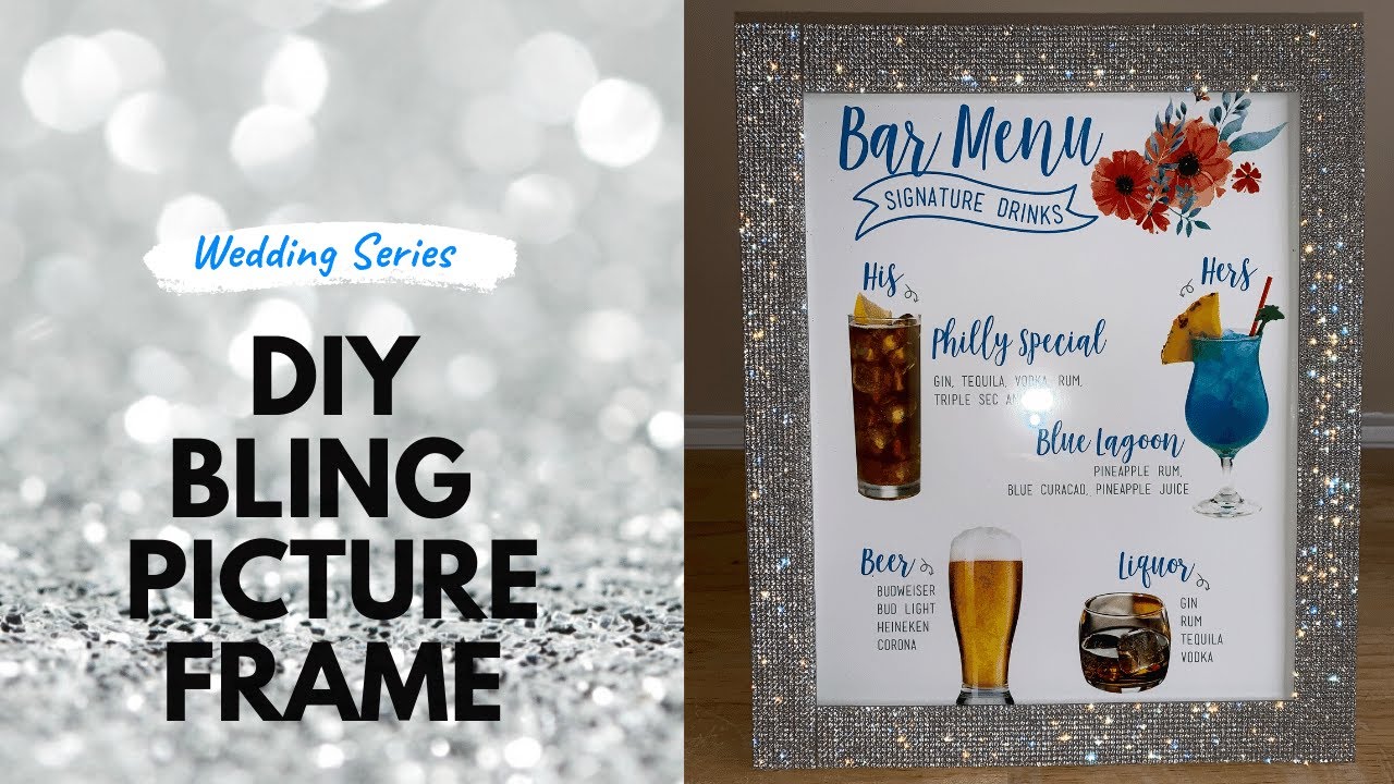 DIY Bling Picture Frame - YouTube