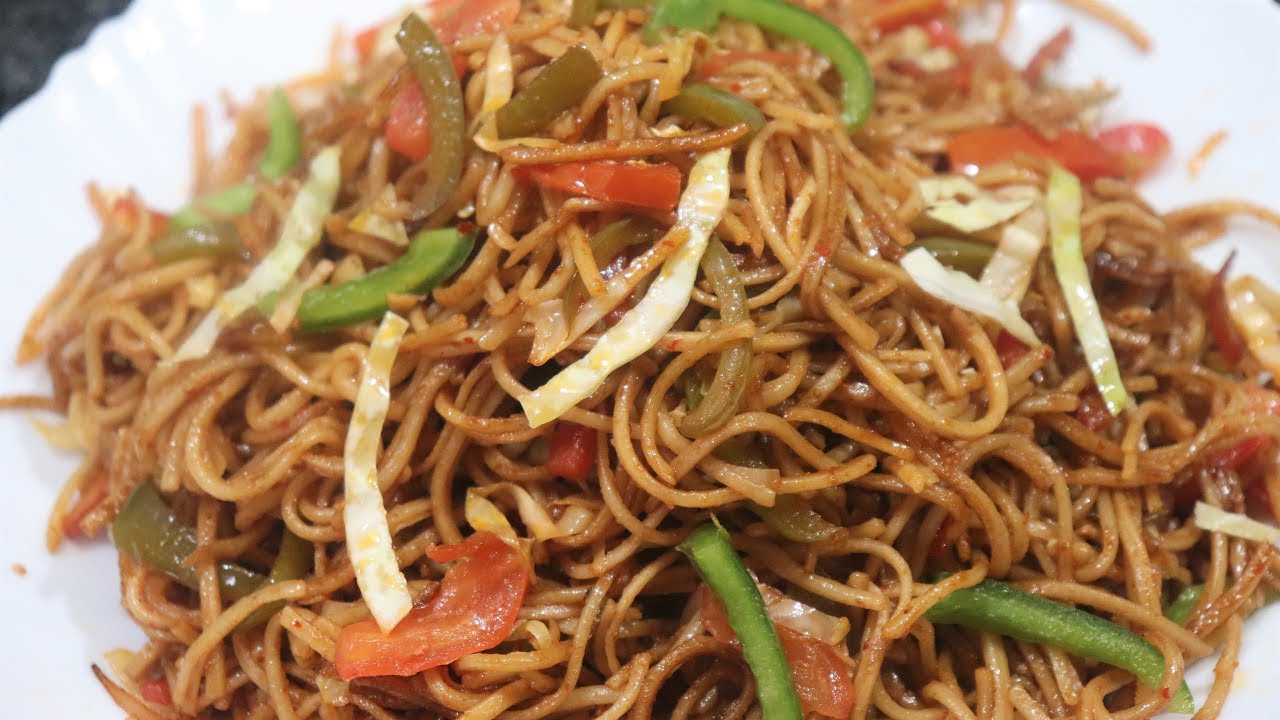 Street Style Veg Chow Mien Recipe | Very Famous and Tasty Recipe ...