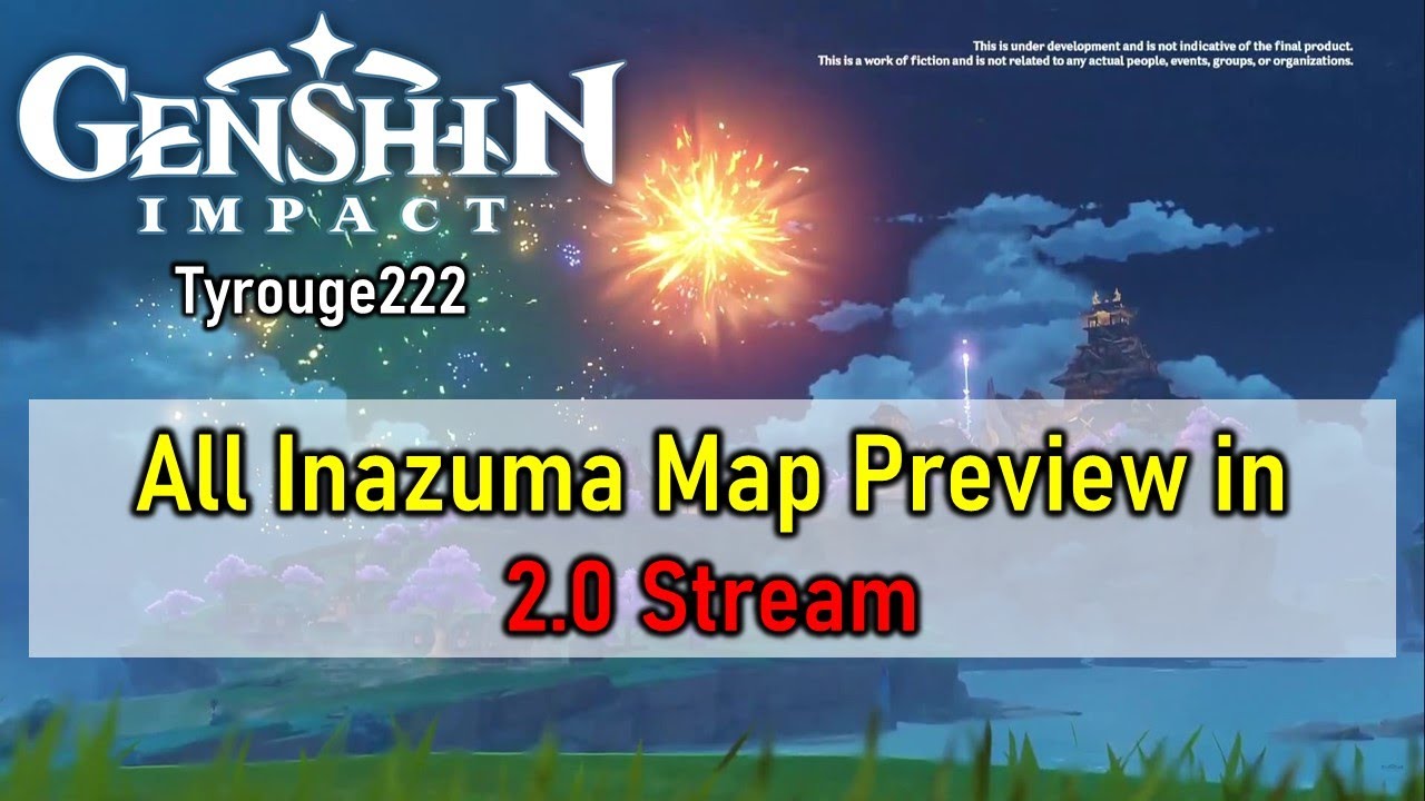 All Inazuma Map Preview in 2.0 Stream | Genshin Impact - YouTube