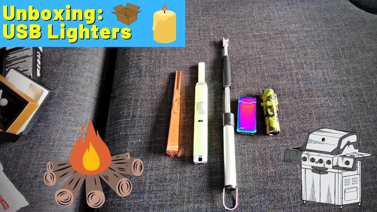 Unboxing: Sizzle USB Arc Lighters 5 Different Styles - YouTube