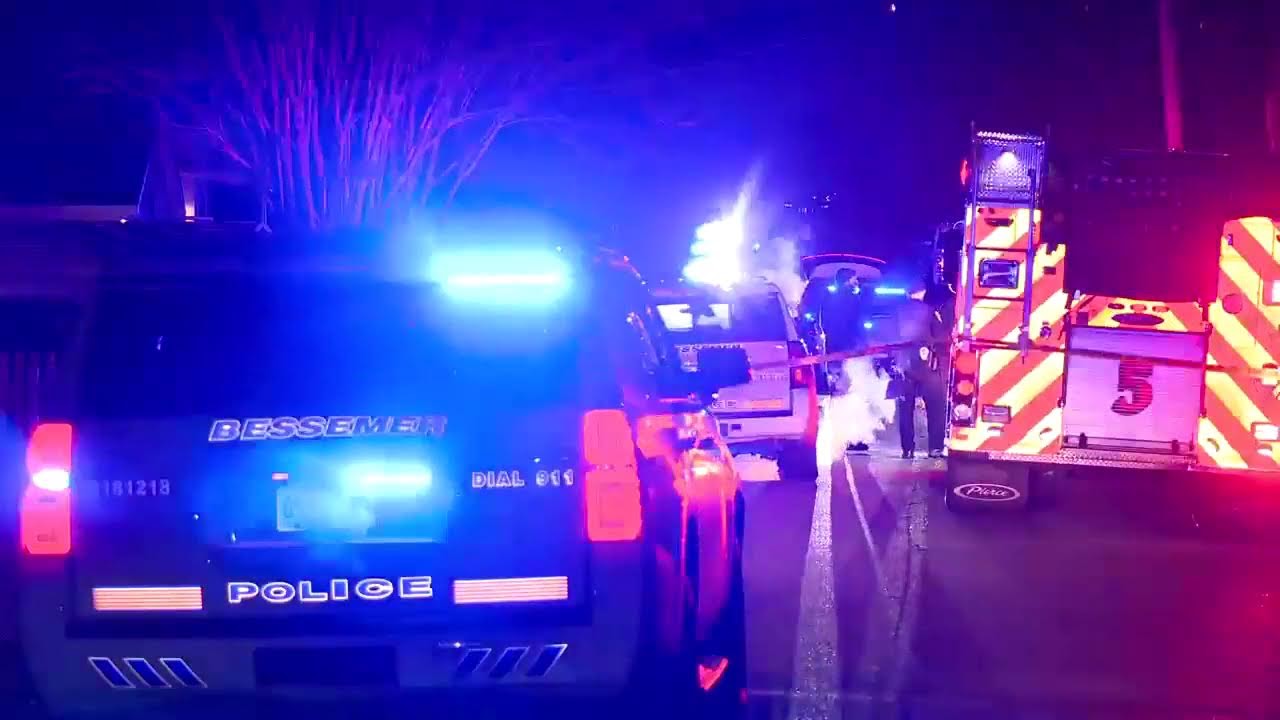 Large police presence in Bessemer - YouTube