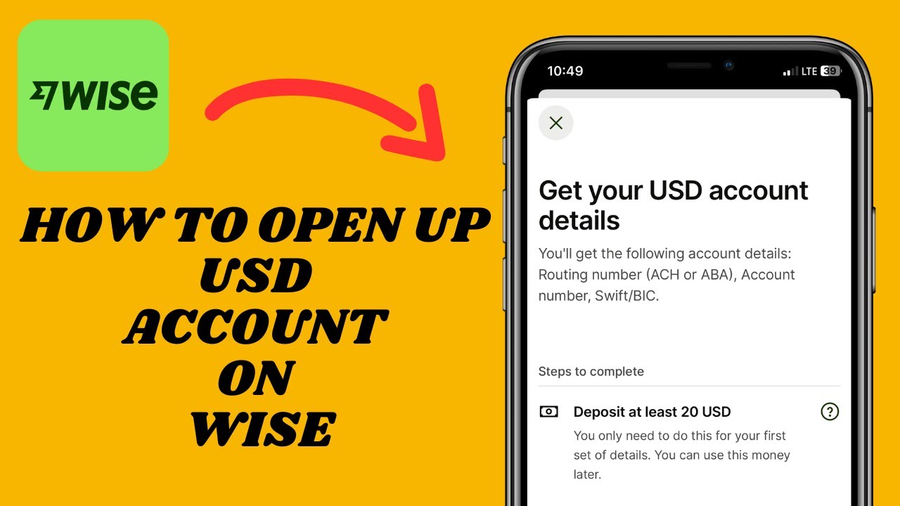 How To Open Up USD Account On Wise in 2025 - YouTube
