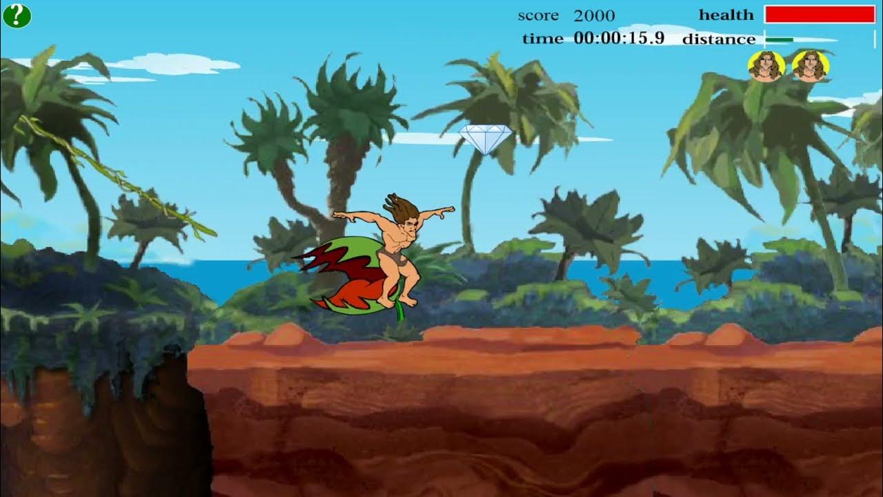 Tarzan and Jane Jungle Jump Adventure Game - YouTube