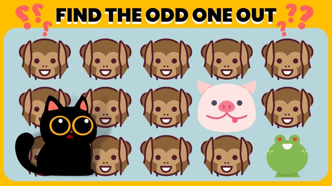 HOW GOOD ARE YOUR EYES | Find The Odd Emoji Out | Find the ODD One Out ...