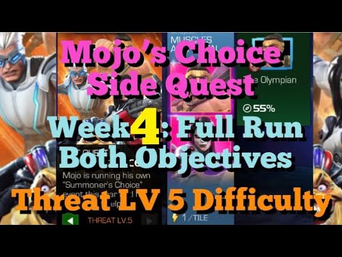 MCOC - Mojo’s Choice Side Quest - Week 4 - Full Run - Both Objectives!! Titania Vs Mojo Solo ...